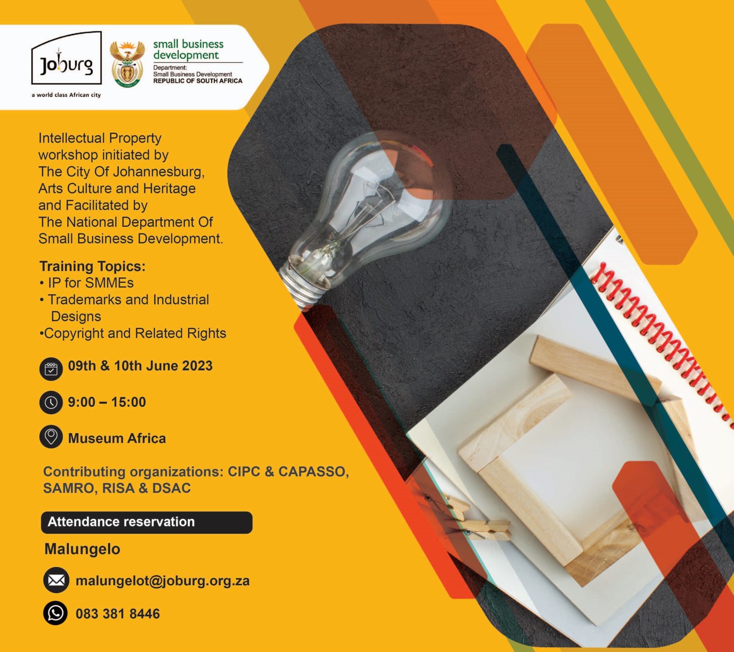 Intellectual Property Workshop - Arts, Culture & Heritage Joburg